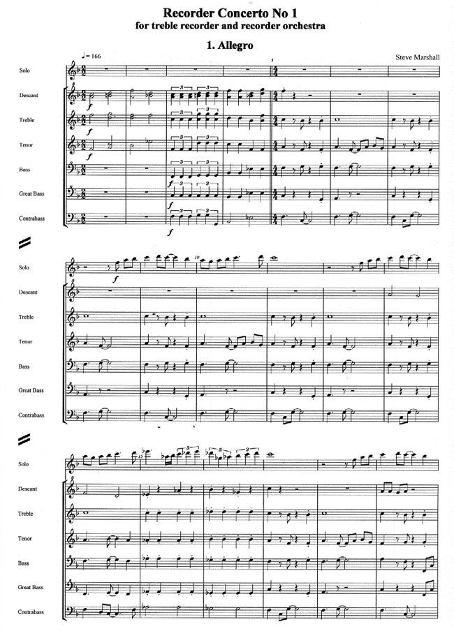 (絕版)Recorder Concerto No 1 (ESB)(7R)-音樂園