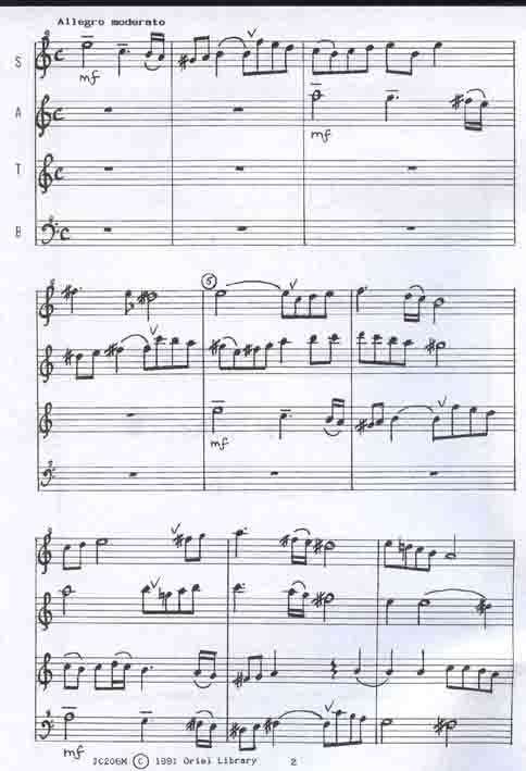 Fugue K.401 (4R)(SATB)-音樂園