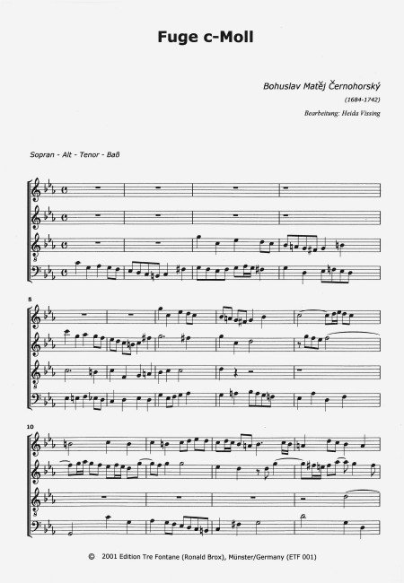 Fuge c minor (4R)(SATB)-音樂園